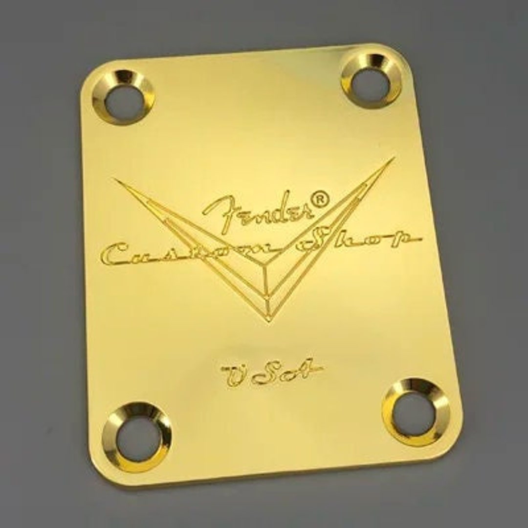 Fender Tribute Guitar Neck Plate for Strat and Tele Guitars Custom Shop ...