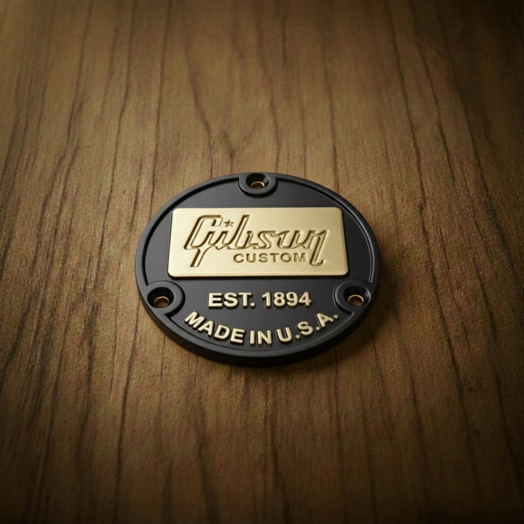 Custom Shop Style Toggle Switch Back Plate Fits Gibson Les Paul, Black ...