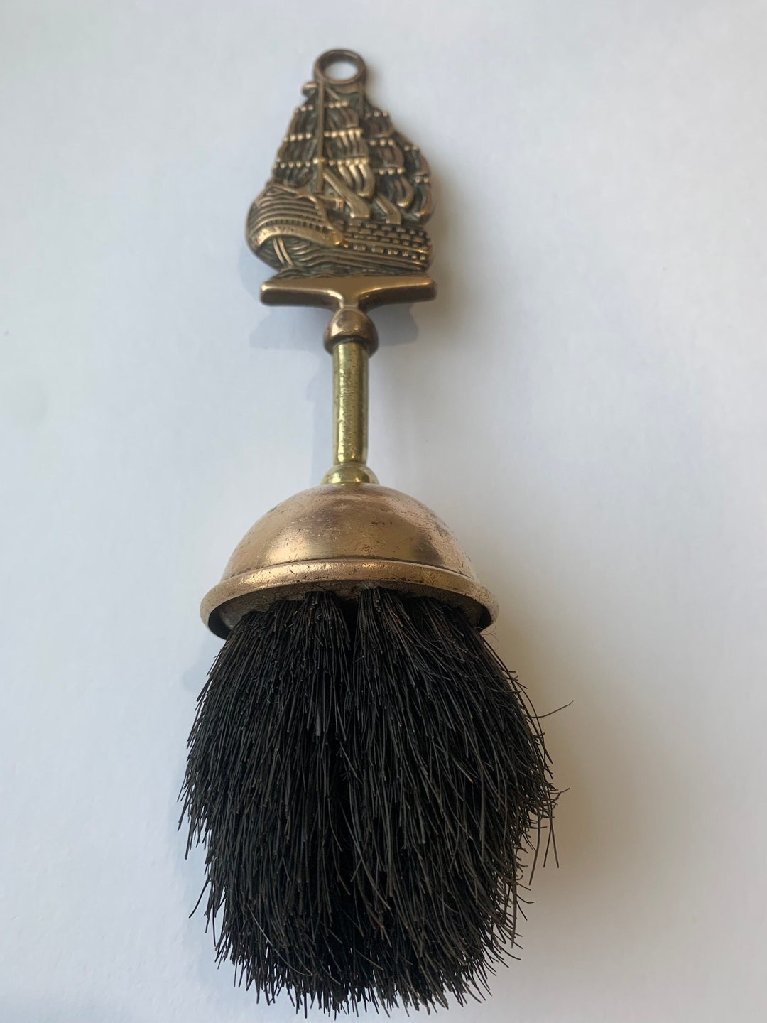 Rare Vintage Brass Ship Fireplace Broom - Etsy