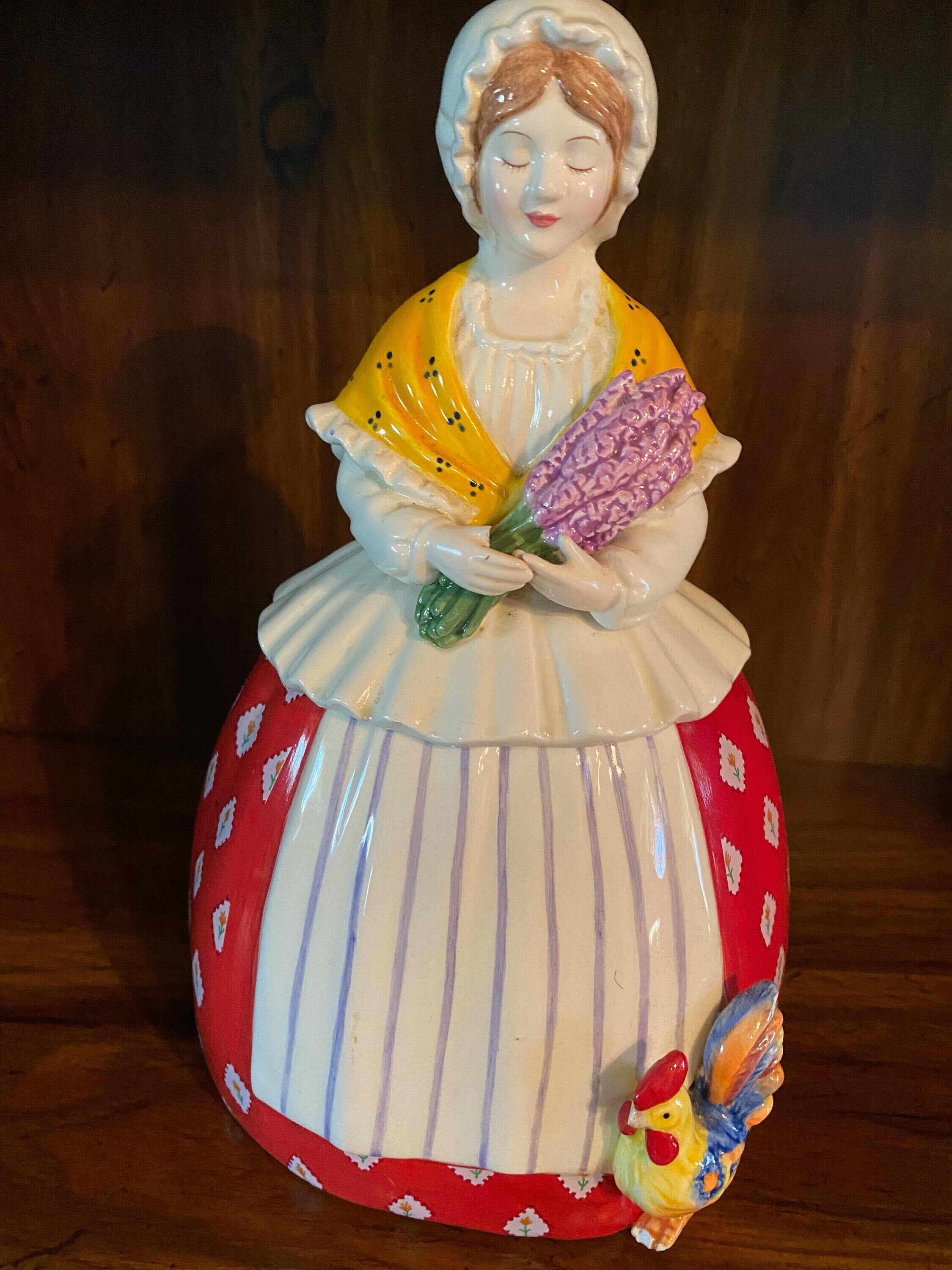 Vintage Lady Cookie Jar - Etsy