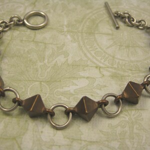 Bronze Link Bracelet - Etsy