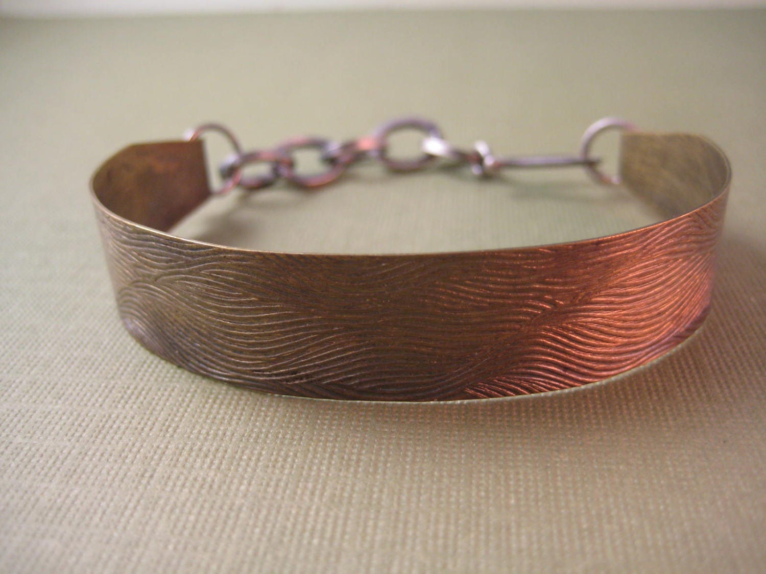 Ocean Bracelet Brass & Sterling Wearable Two Ways Wave Pattern - Etsy