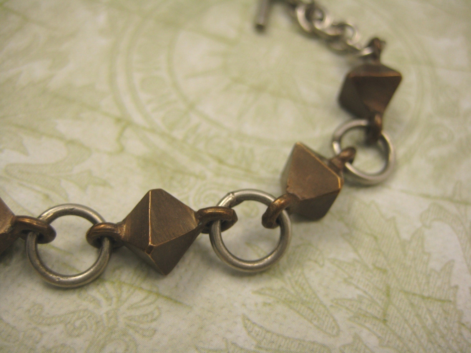 Bronze Link Bracelet - Etsy