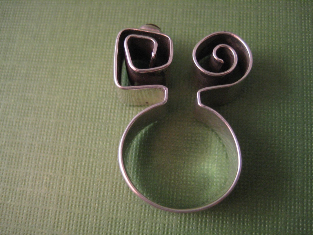 Sterling Silver Curlyq Spiral Ring With Carnelian Adjustable Size - Etsy