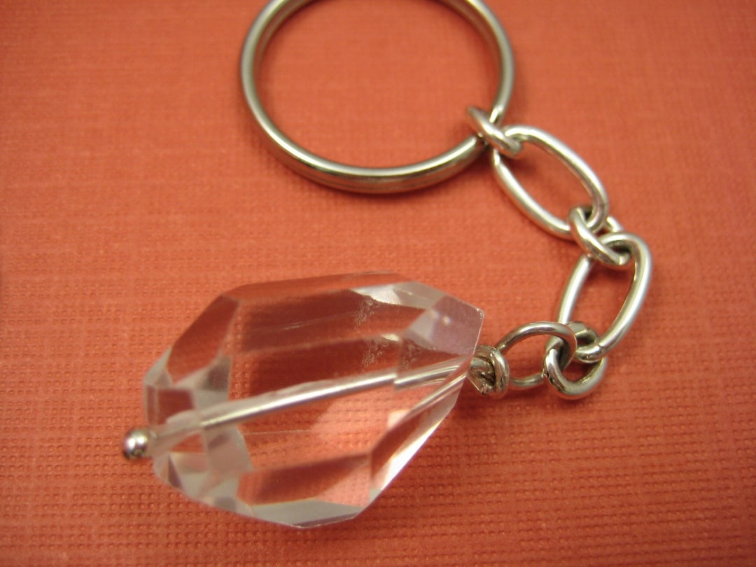 Quartz Nugget Keychain Medium Style - Etsy