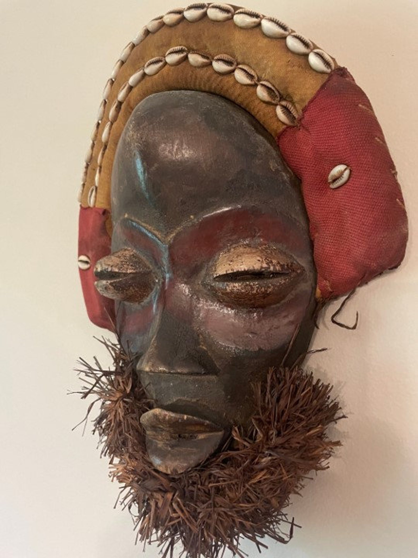 Hand-carved Rare Dan Rasta Mask, Authentic Cote D'ivoire Wood Mask ...