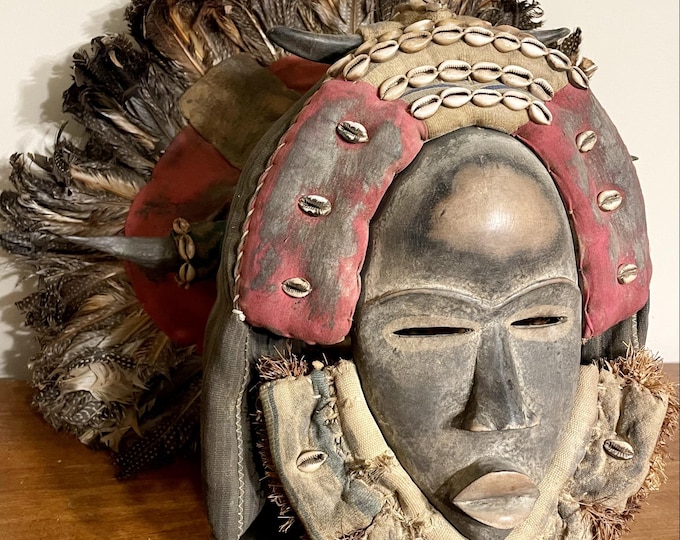 Hand-carved Rare Dan Rasta Mask, Authentic Cote D'ivoire Wood Mask ...