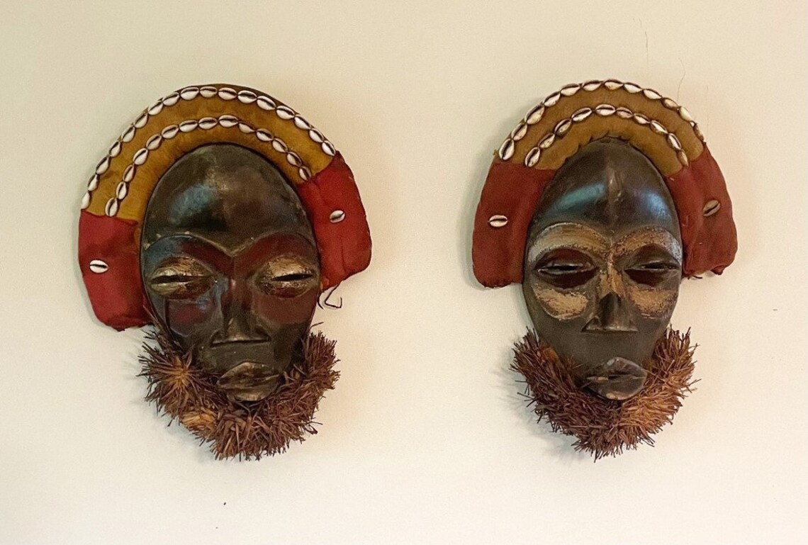 Hand-carved Rare Dan Rasta Mask, Authentic Cote D'ivoire Wood Mask ...
