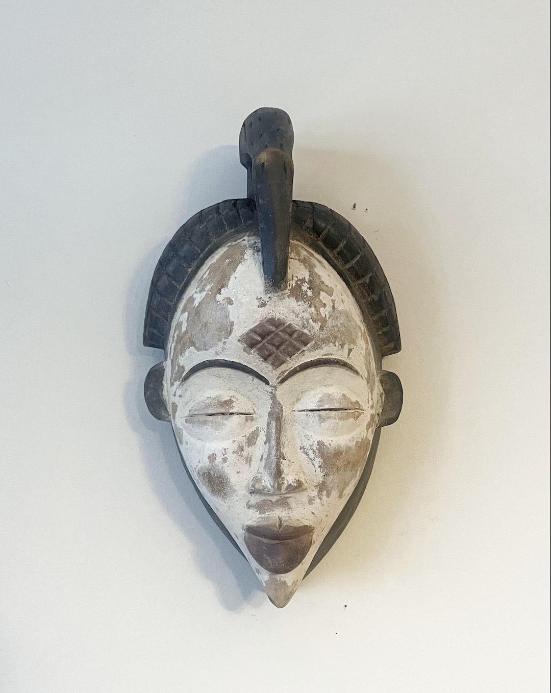 Hand-carved Rare Ibo Mask, Authentic Nigeria Wood Mask, Handmade ...