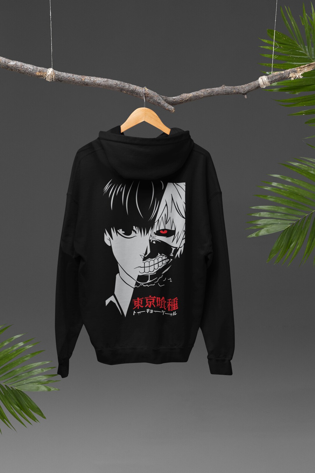 Ken Kaneki Anime Hoodie, Tokyo Ghoul, Anime Lover Gift, Anime Merch ...