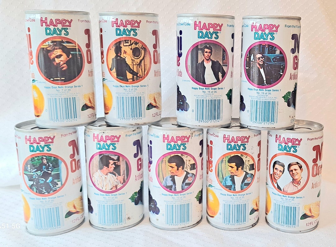 Vintage Happy Days Fonz Soda Cans - Etsy