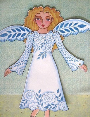 Lace Angel Paper-doll Pattern - Etsy