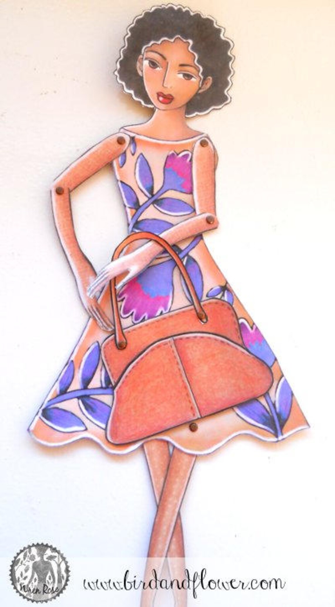 Printable Paper-doll Kia Full Color - Etsy