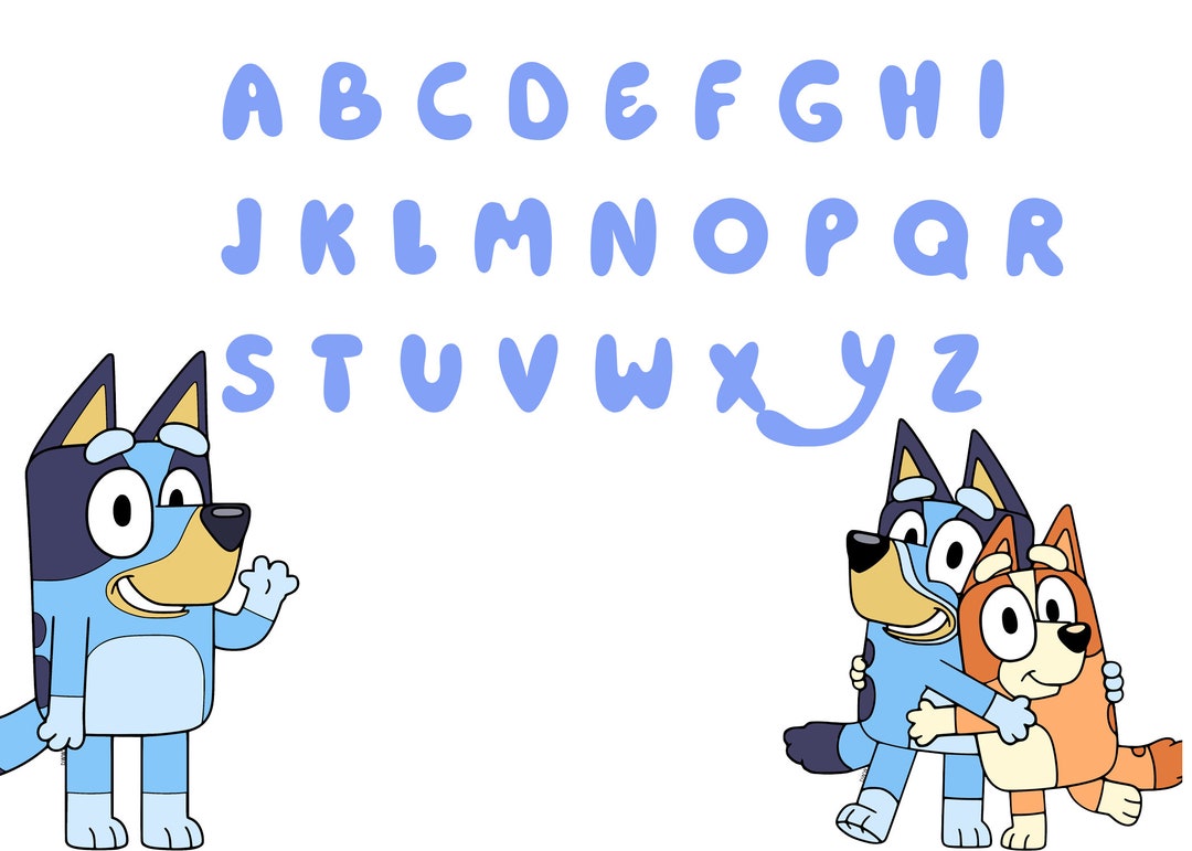 Bluey Inspired Font File bluey Kids Show Easy to Install - Etsy Australia