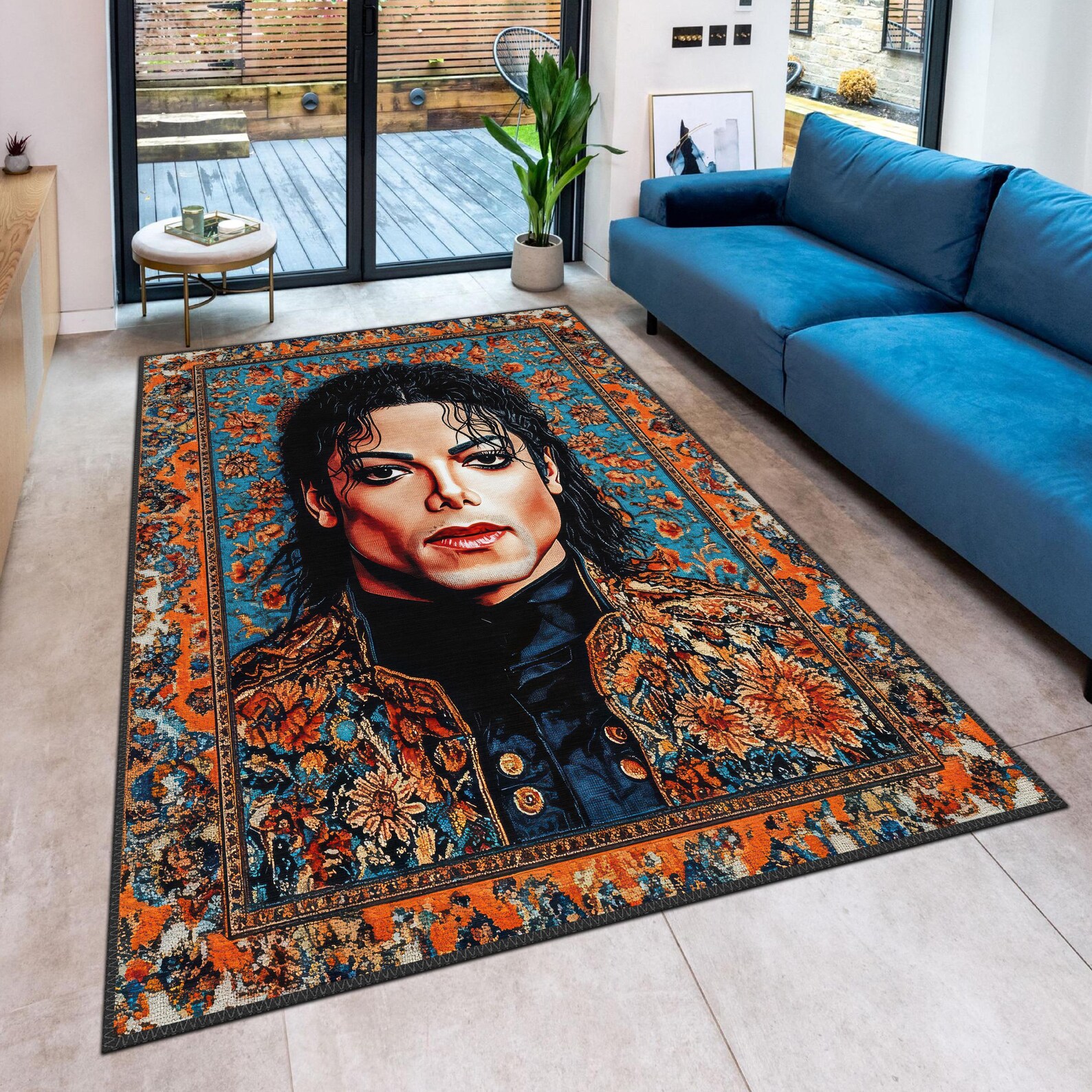 Michael Jackson Portrait Carpet Luxurious Handcrafted Rug Music Legend ...