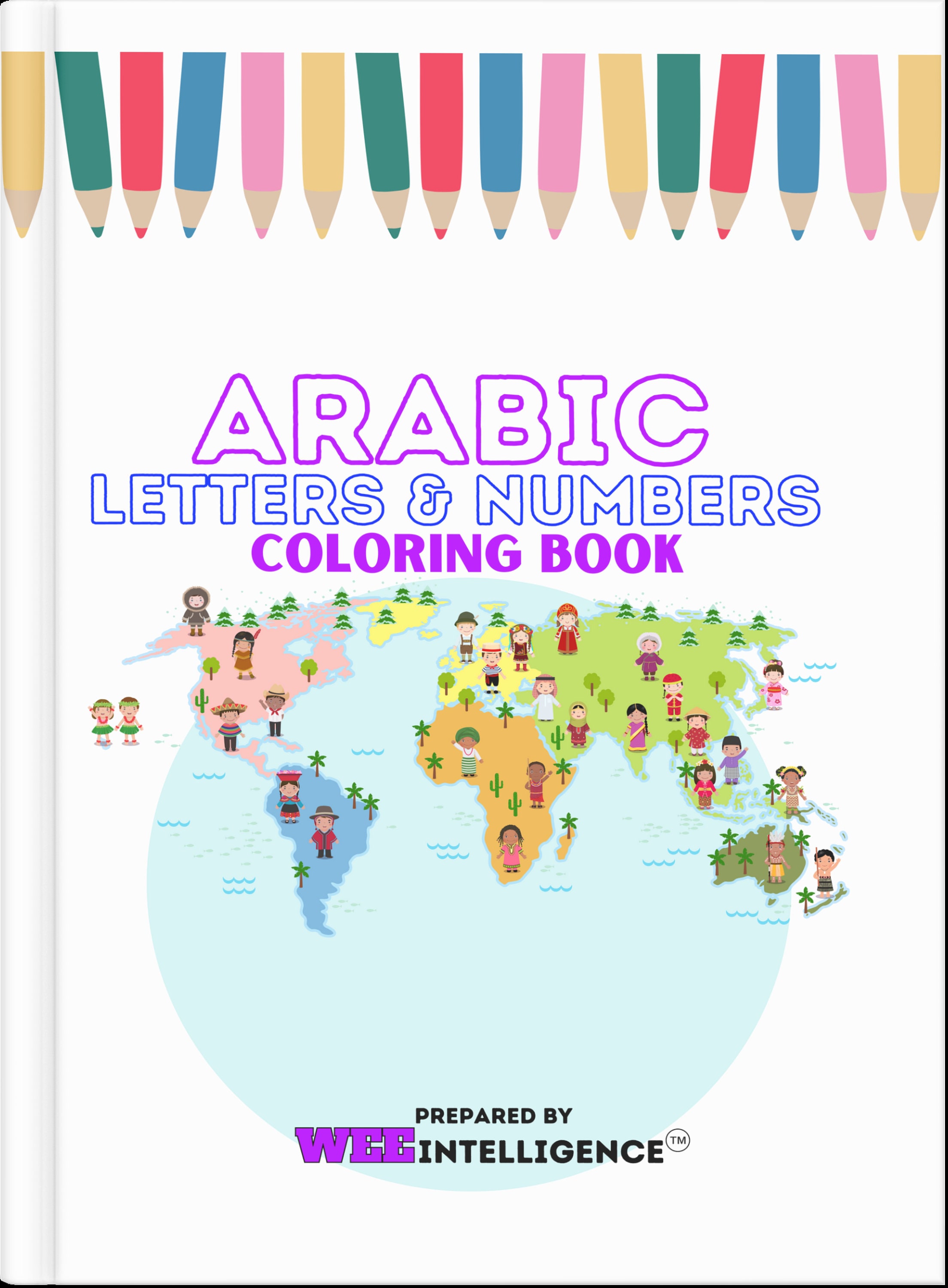 Arabic Letters & Numbers Coloring Book - Perfect for Little Language ...