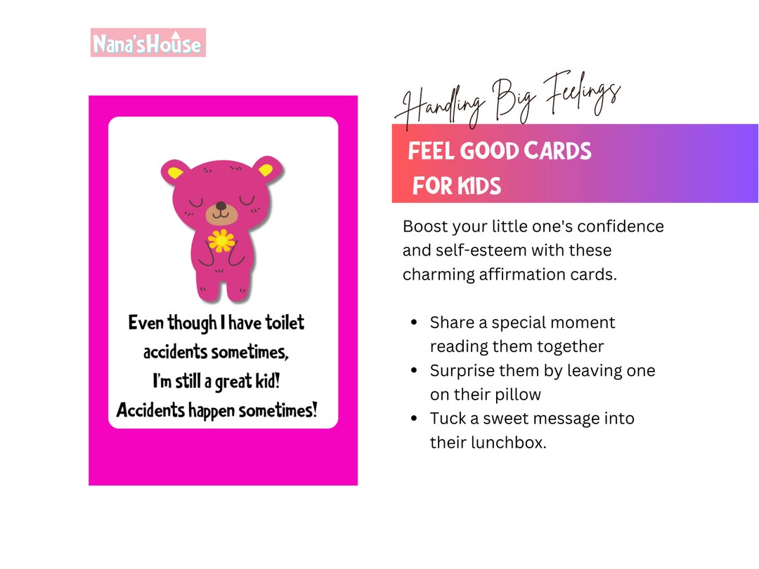 Positive Affirmation Cards for Kids- Guiding Young Hearts and Minds ...