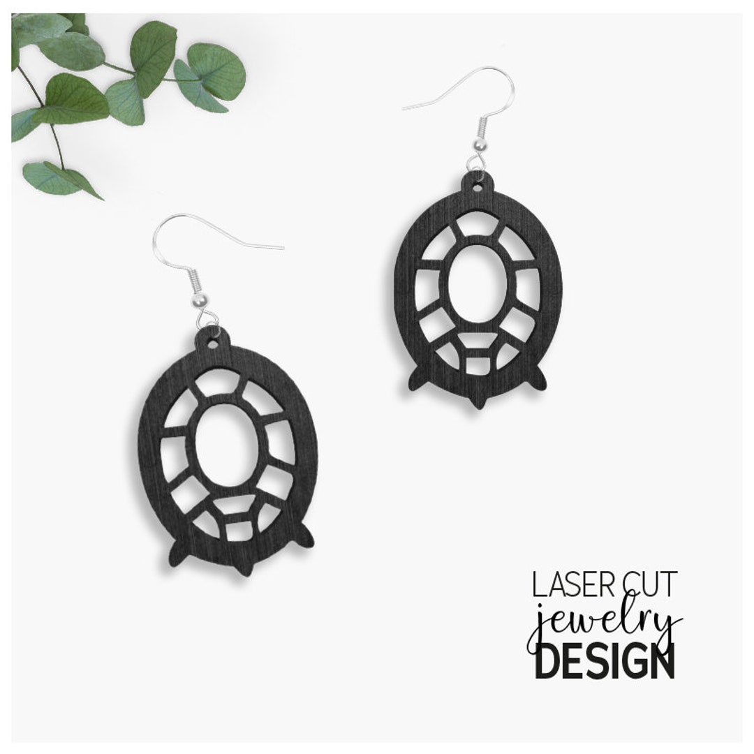 Sea Turtle Earrings Svg Jewelry Laser Cut Design Digital File - Etsy