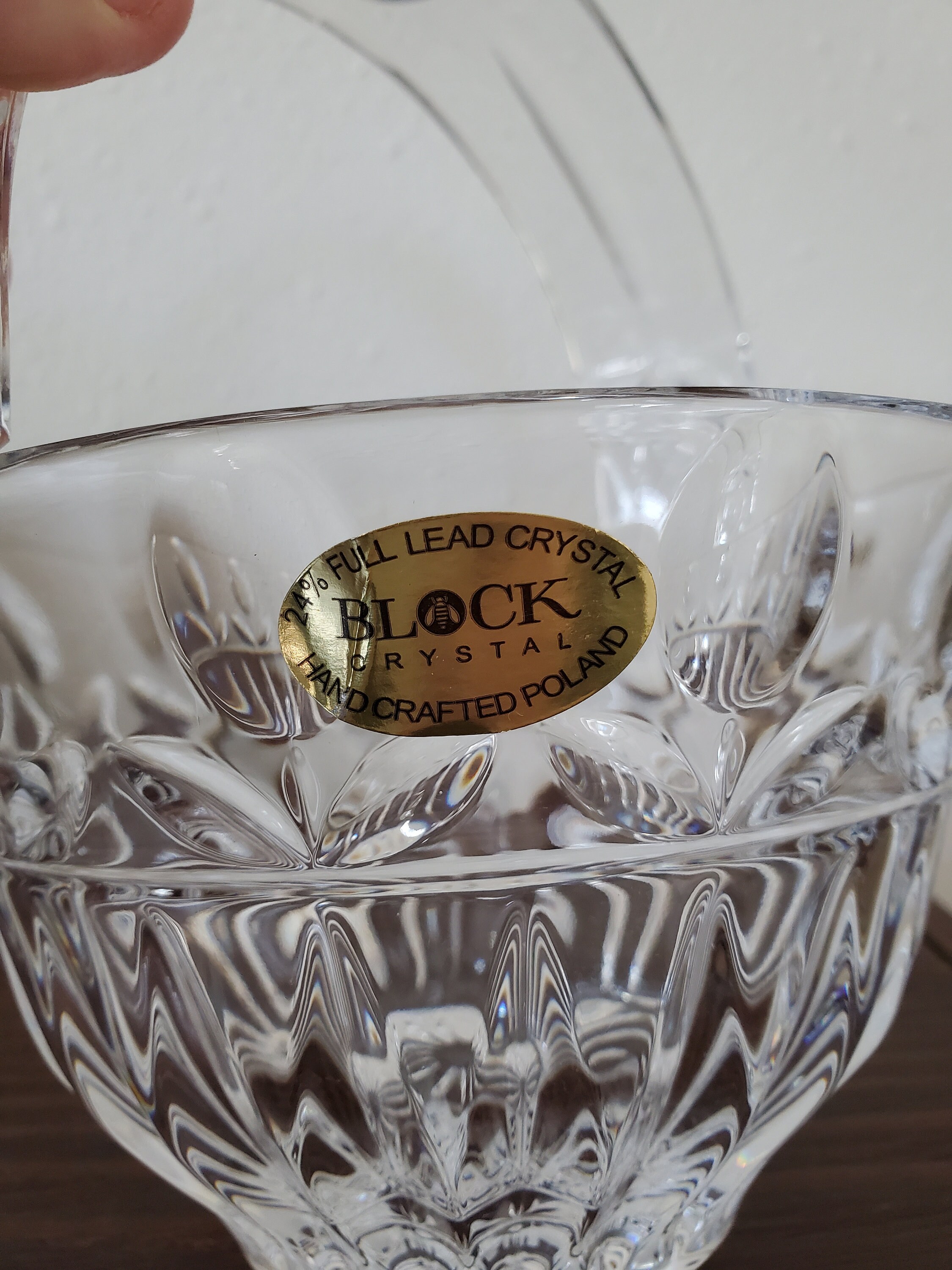 Vintage Block Crystal Basket Tulip Pattern - Etsy