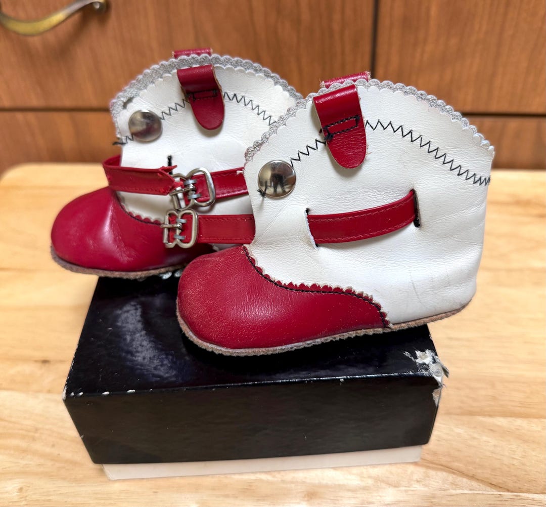 Boys Baby Western Pre Walkers Leather Cowboy Boots With Box. - Etsy