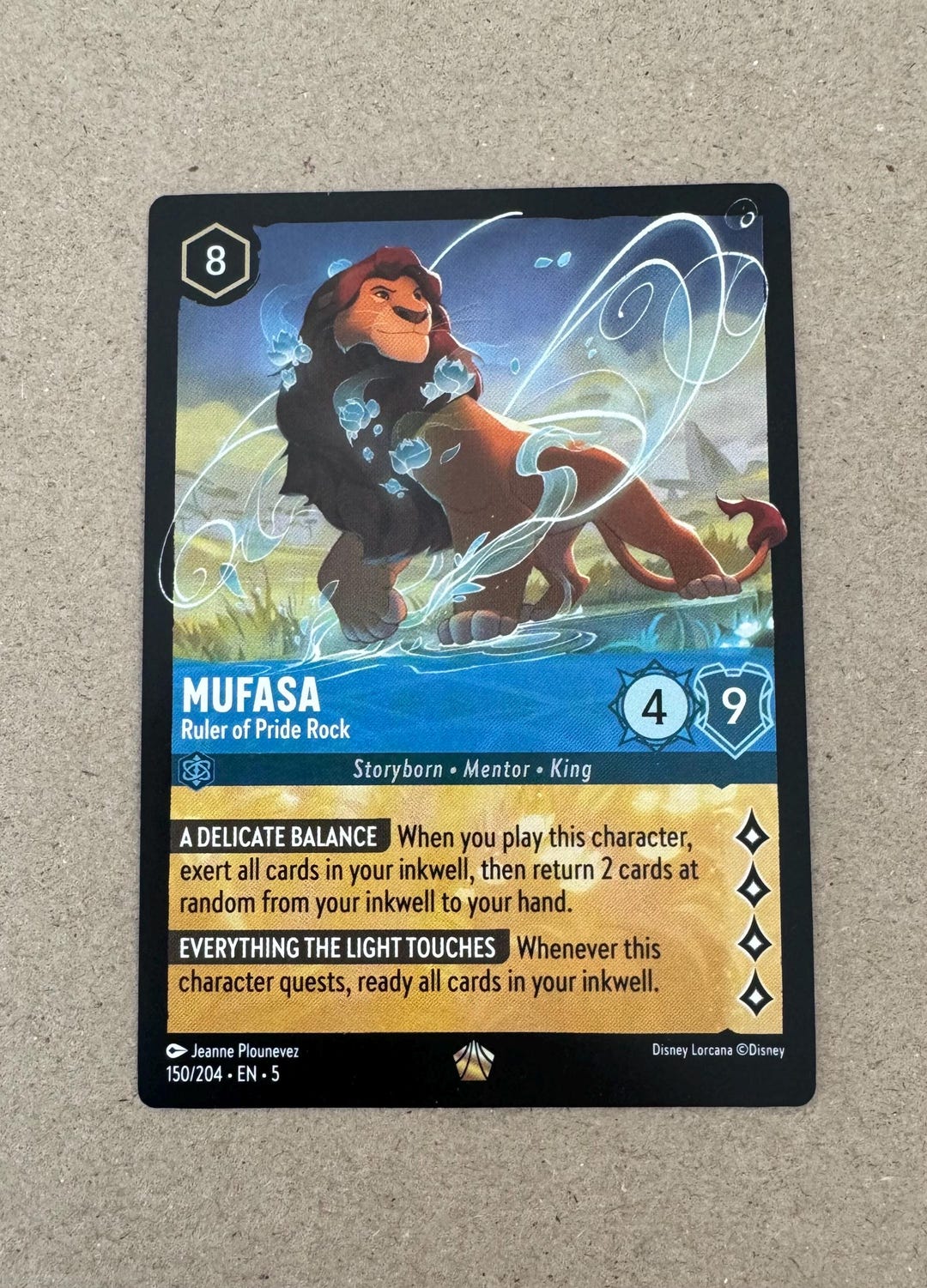 Mufasa Ruler of Pride Rock Proxy Card chapter 5 - Etsy
