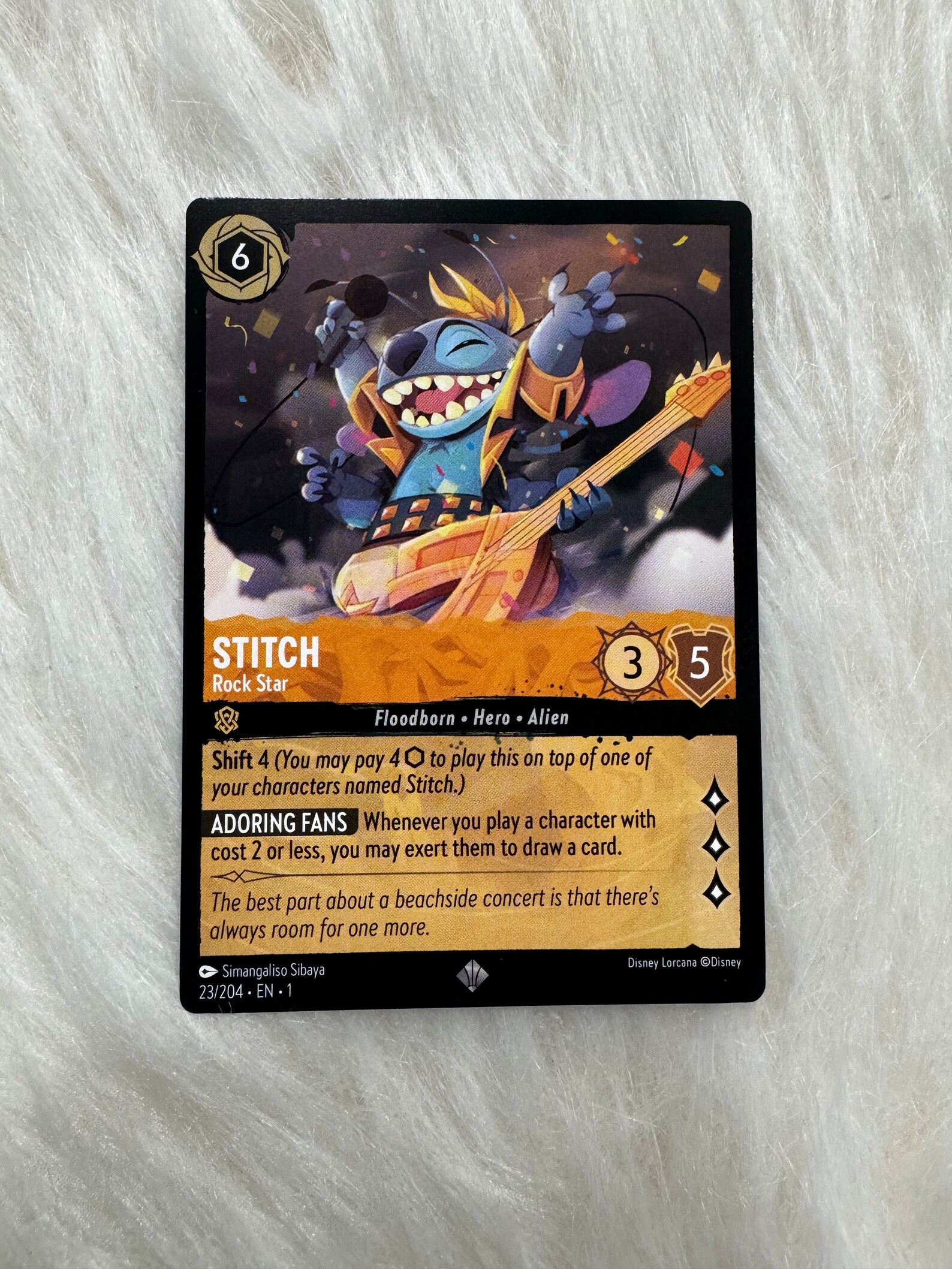 STITCH Rock Star Proxy Card - Etsy