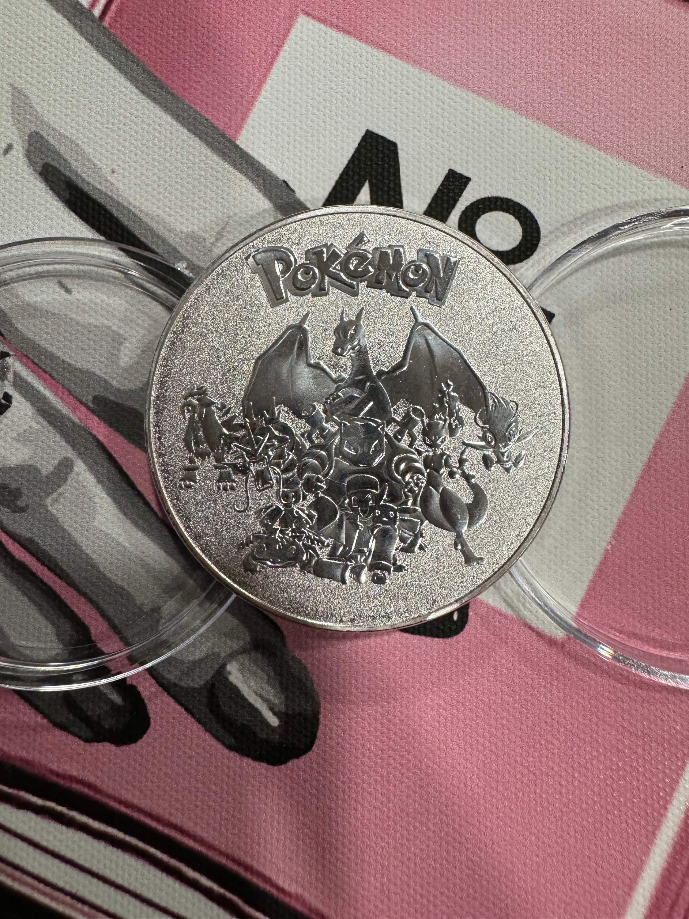 Silver Pokemon Coins Mewtwo Full Metal Heavy - Etsy