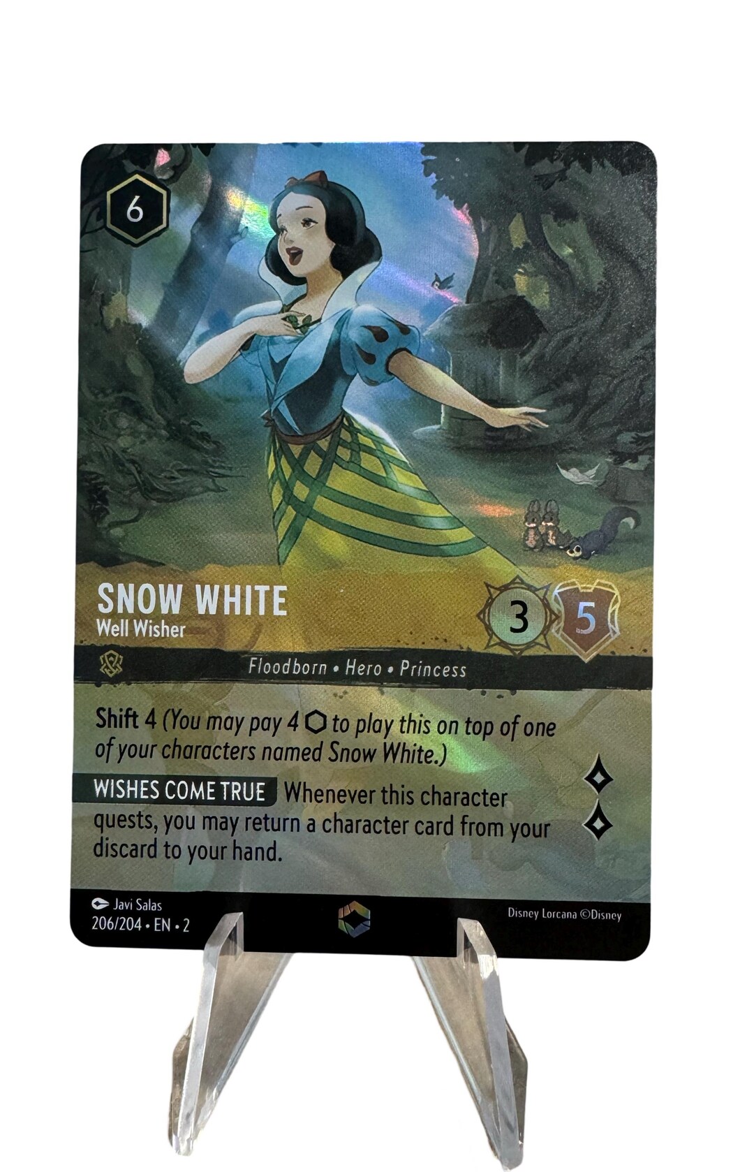 Snow White Well Wisher Enchanted Proxy Card - Etsy