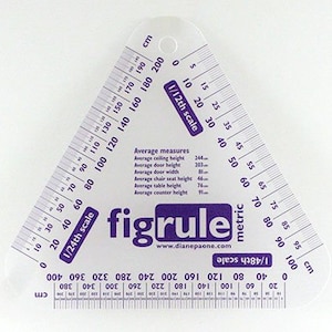 Dollhouse Miniature Scale Ruler / Converter Automatic Measuring Tool ...