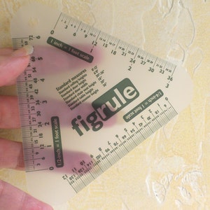 Dollhouse Miniature Scale Ruler / Converter Automatic Measuring Tool ...
