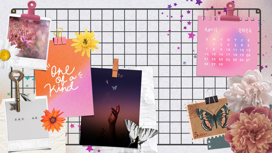 Vibrant Colorful Calendar Wallpaper, Calendar, Digital PDF for Bujo ...