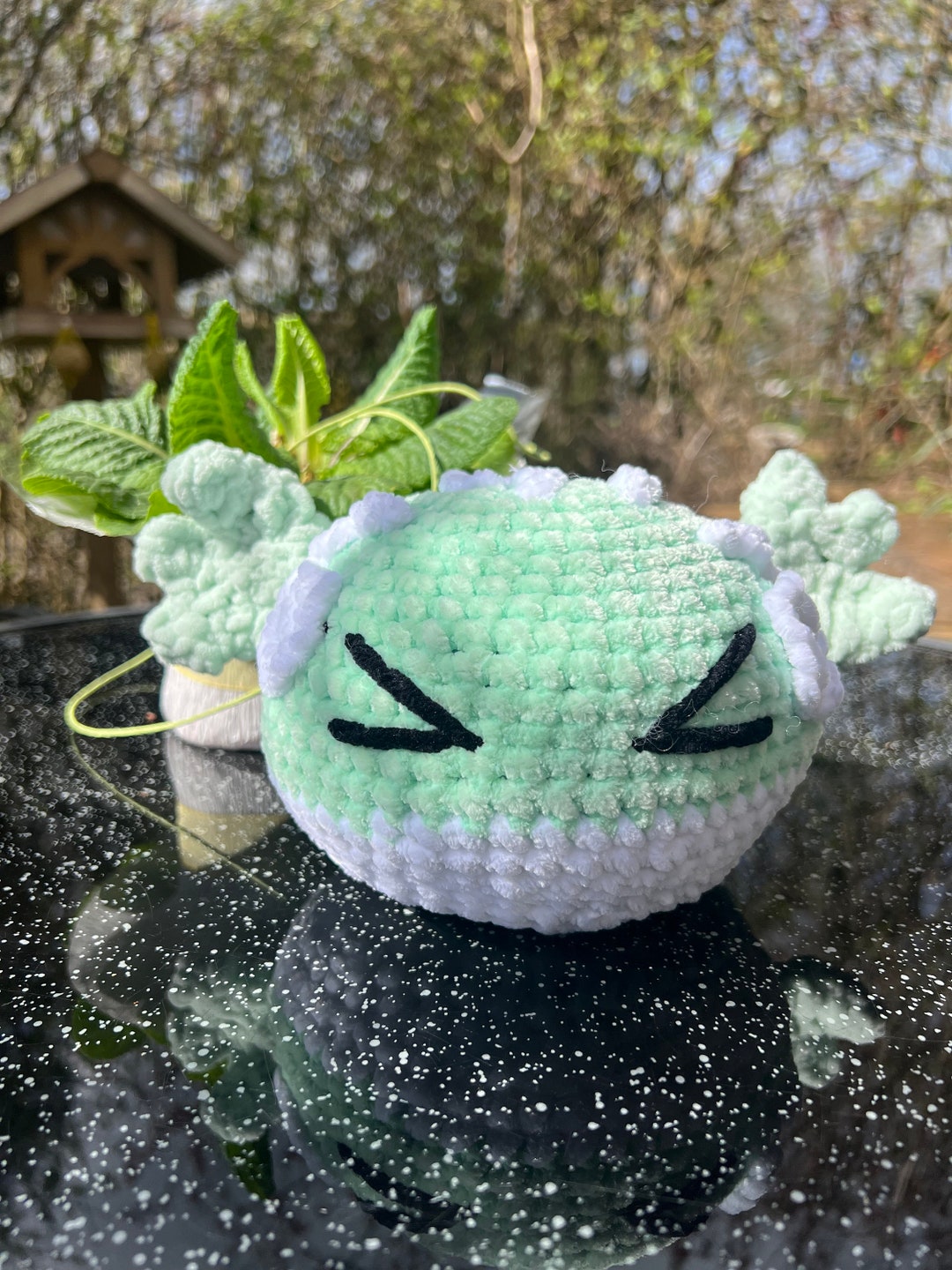 Handmade Fluffy Anemo Slime From Genshin Impact Crochet Plush - Etsy