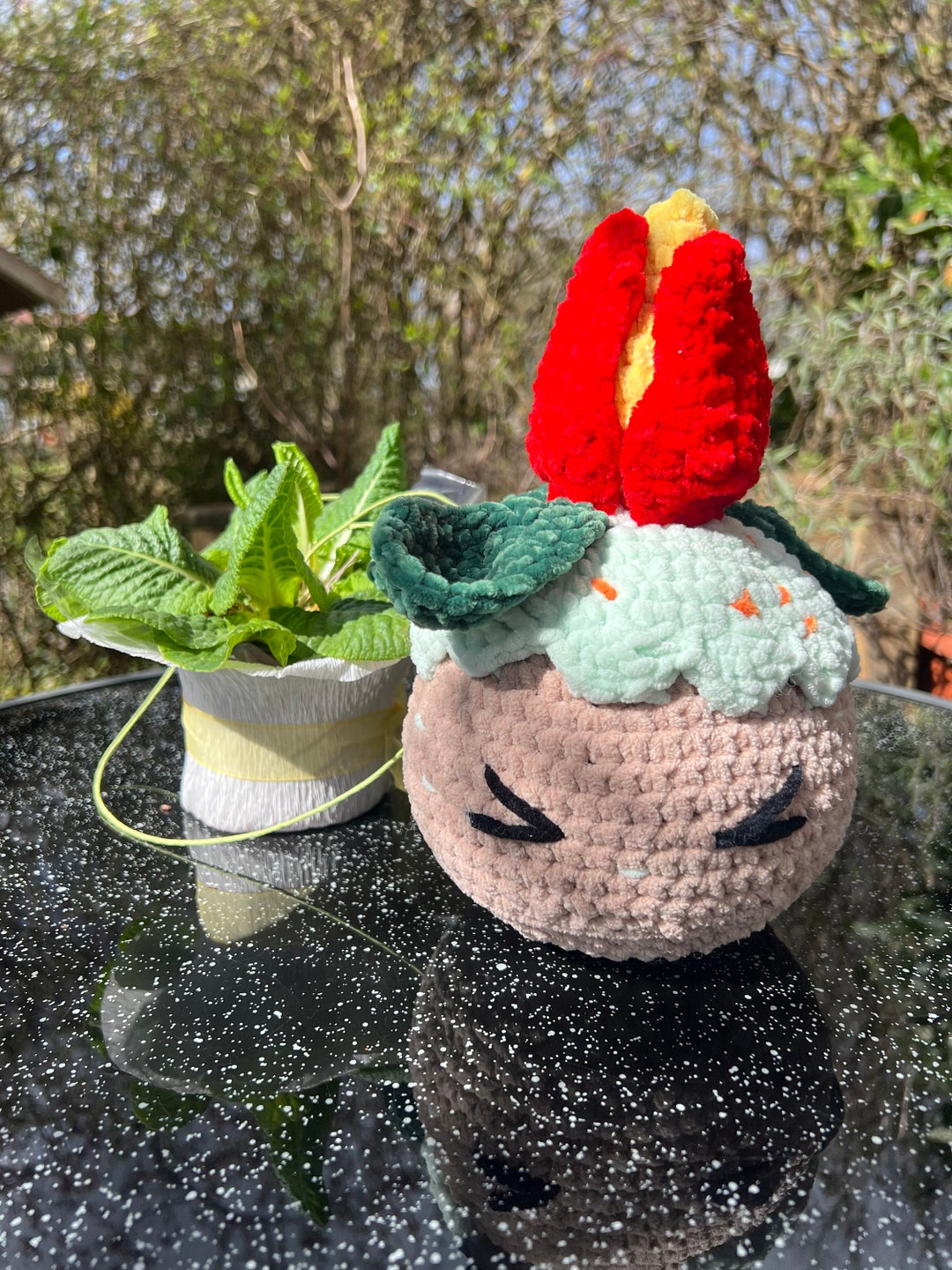 Handmade Fluffy Dendro Slime From Genshin Impact Crochet Plush - Etsy