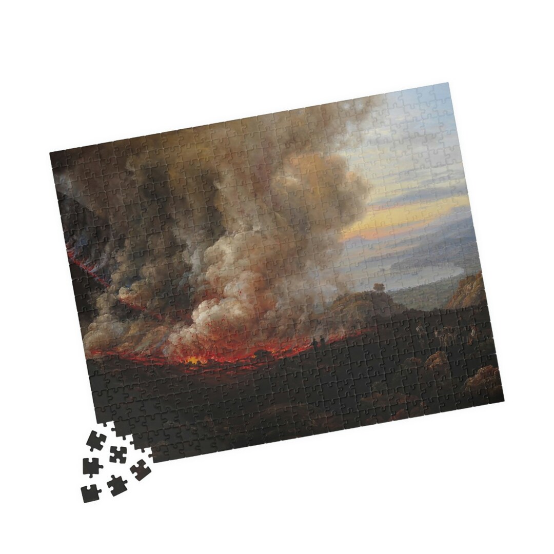 An Eruption of Vesuvius, Dahl, Hard Puzzle, Jigsaw Puzzle - Etsy