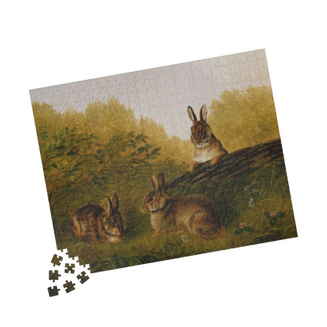 Rabbits on a Log, Arthur Fitzwilliam Tait, Hard Puzzle, Jigsaw Puzzle ...