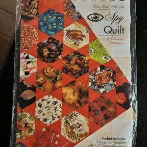 5 Diameter Hexagon Lazer Cut I Spy Quilt 2002 Come Quilt With Me ...