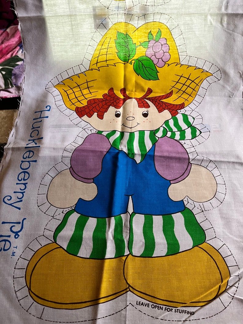 1980 Huckleberry Pie, Strawberry Shortcake Friend, 20" Stuffed Pillow ...