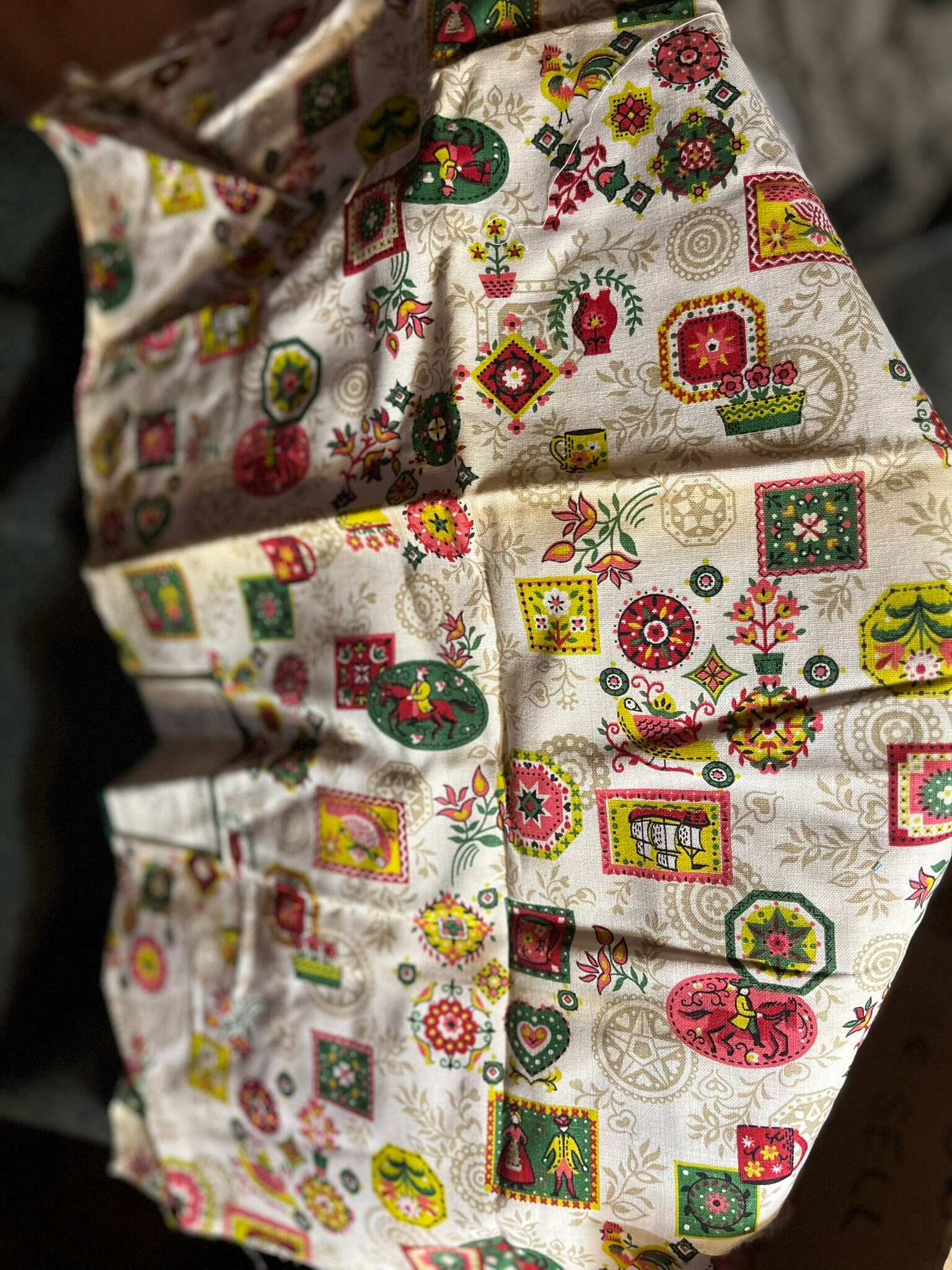 1960s Arnold Finishing Company Pattern 4689 Sample 24 X36 Piece of ...
