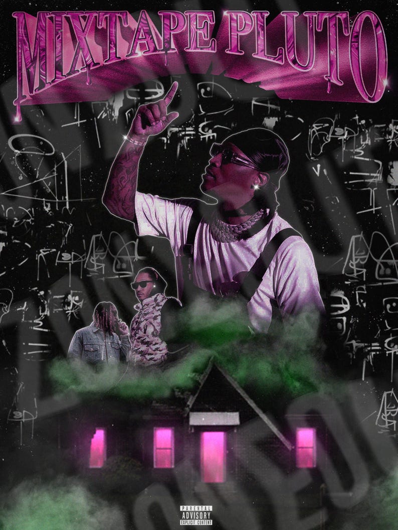 Mixtape Pluto Poster - Etsy