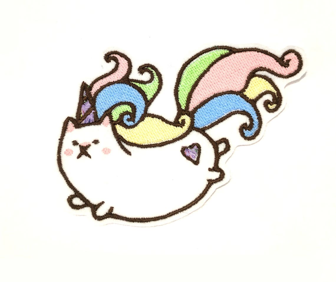 Unicat Cat Embroidered Iron on Patch - Etsy