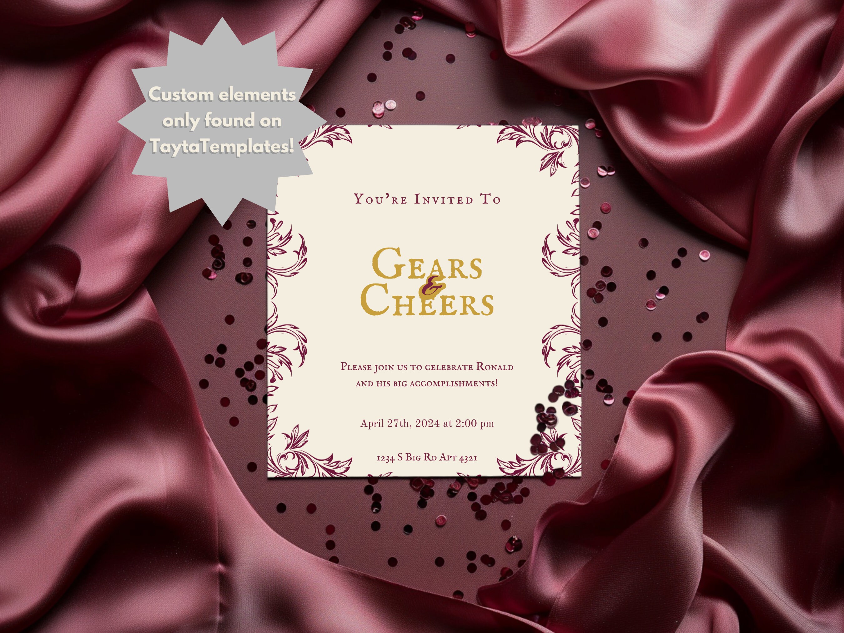 Graduation Party Invitation Insert Card Class of 2024 Any School Colors ...