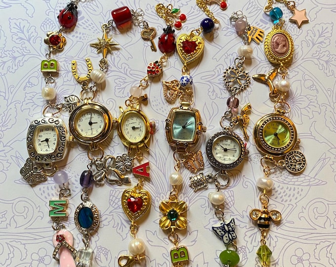 Charm Watch Bracelets - Etsy