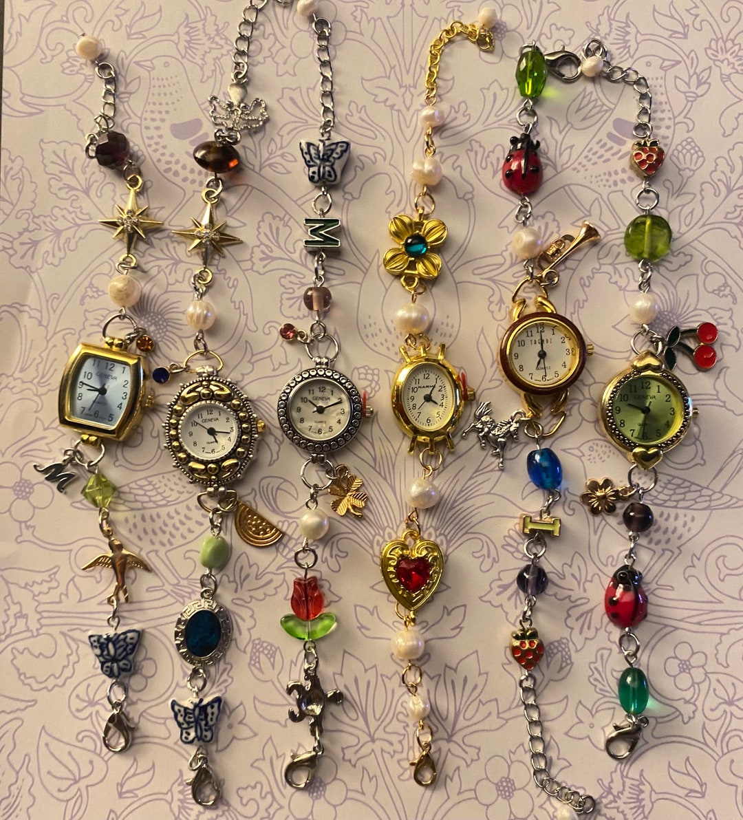 Charm Watch Bracelets - Etsy