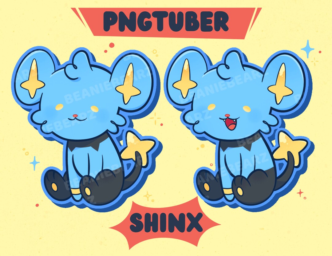 Pngtuber Shinx Twitch Youtube Stream Asset Chibi Cute Kawaii Pokemon ...