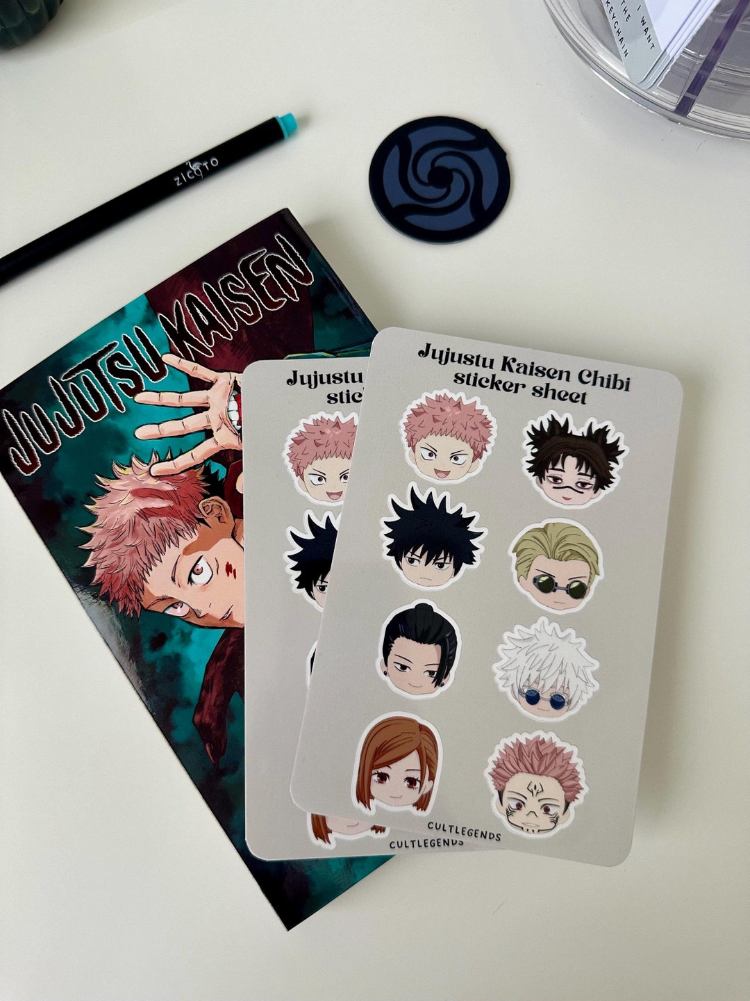 JJK Chibi Sticker Sheet | Anime Stickers - Etsy