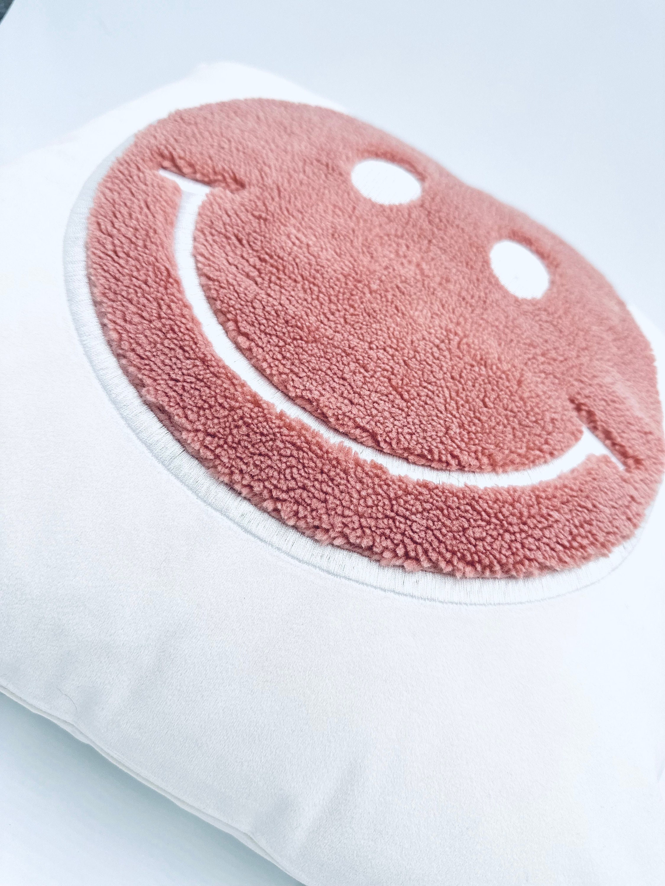 Smile Face Pillow Cover Preppy Happy Face Throw Pillow Teen Room Decor ...