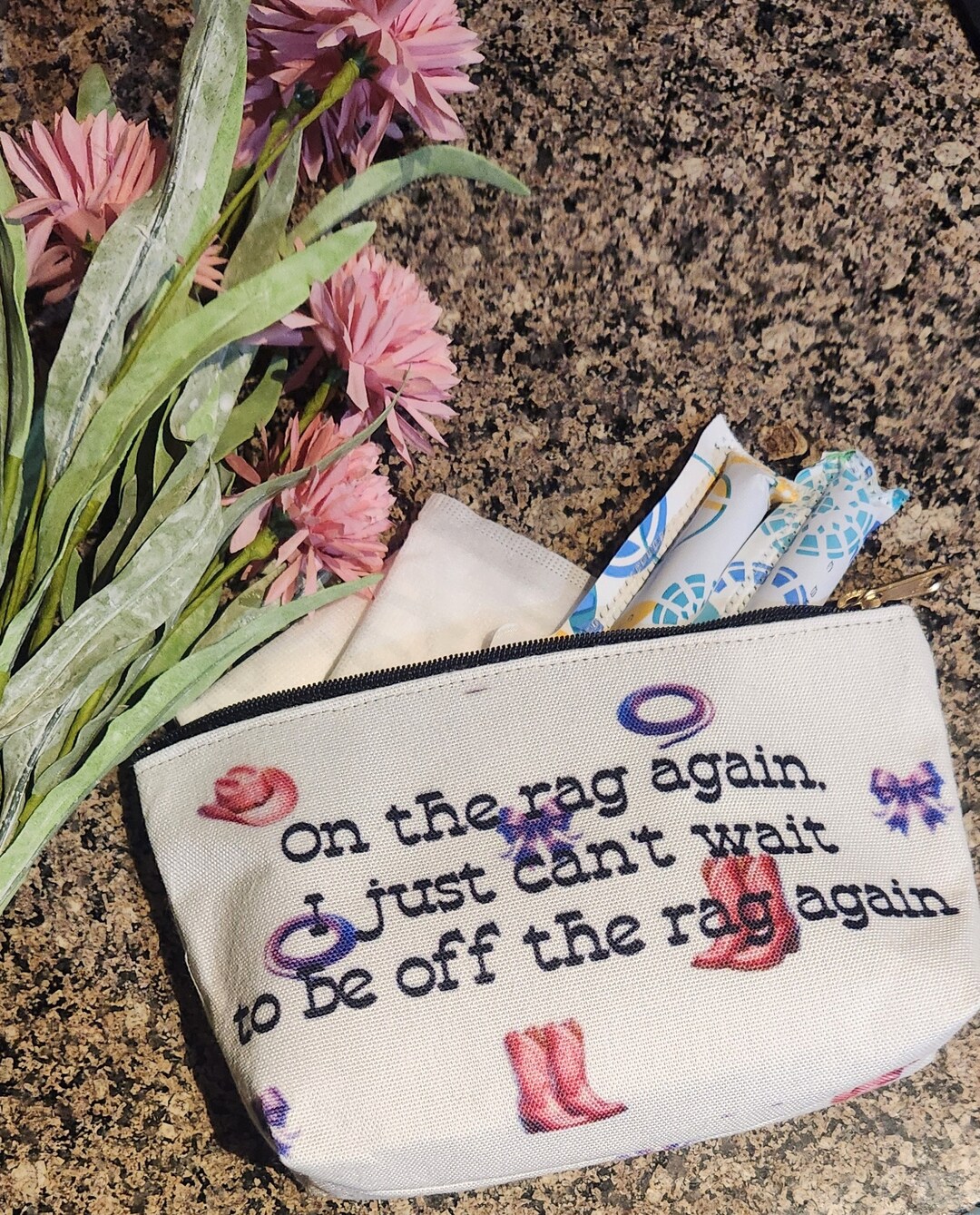 Funny Feminine Hygiene Bag Western Style Cowgirl - Etsy