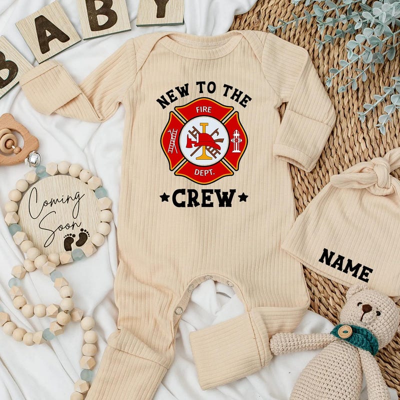 Firefighter Dad and Baby - Etsy