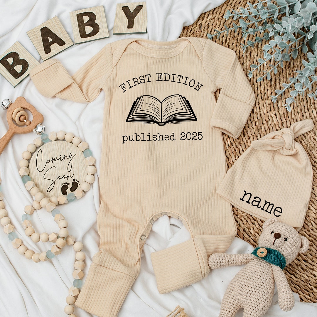 First Edition Published 2025, Vintage Book Baby Bodysuit, Set Baby ...