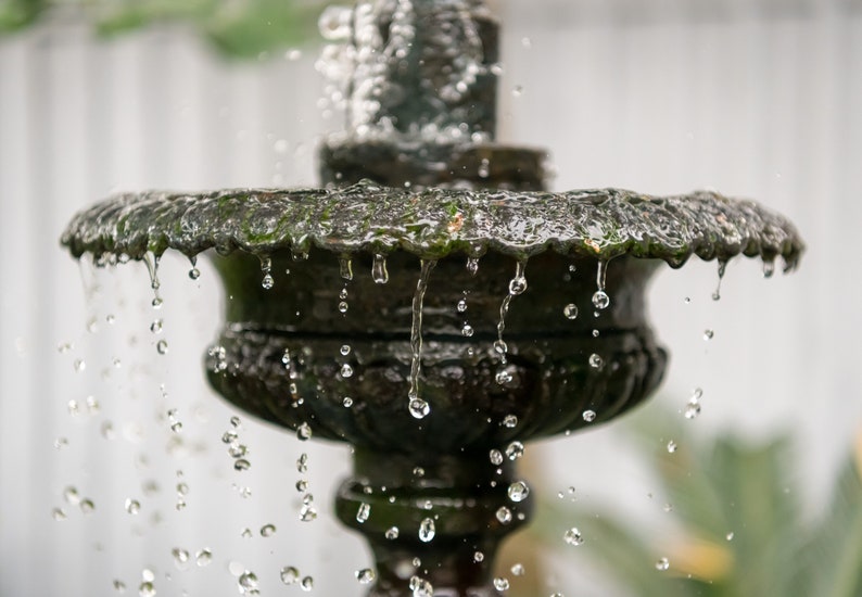 The Hypnotic Flow of Water From an Ornate Fountain - Etsy
